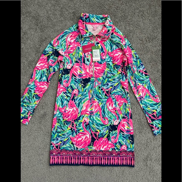 Lilly Pulitzer | Dresses | Lily Pulitzer Upf 5 Skipper Dress Flamenco ...